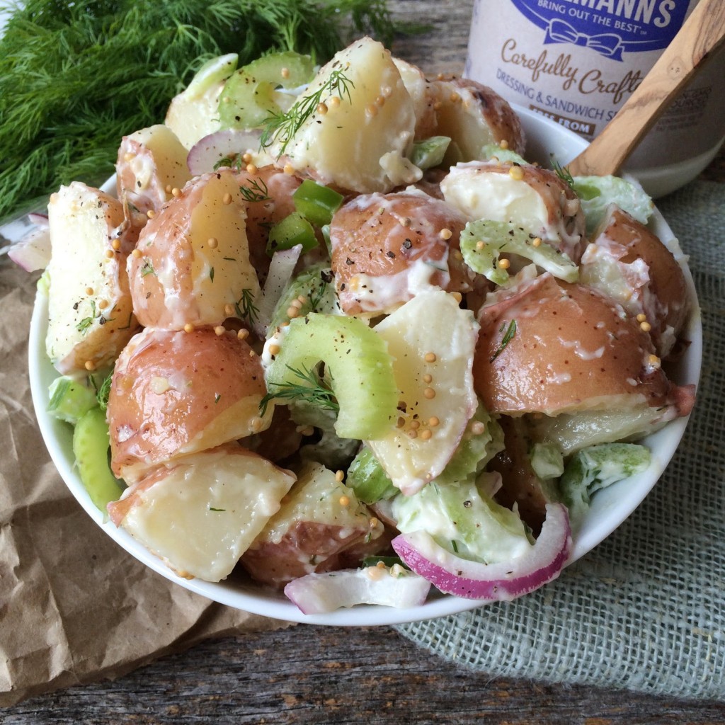 Loaded Red Skin Potato Salad - The Plantiful Blonde